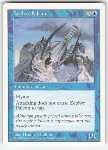 Magic The Gathering MTG Fifth Edition Zephyr Falcon | eBay