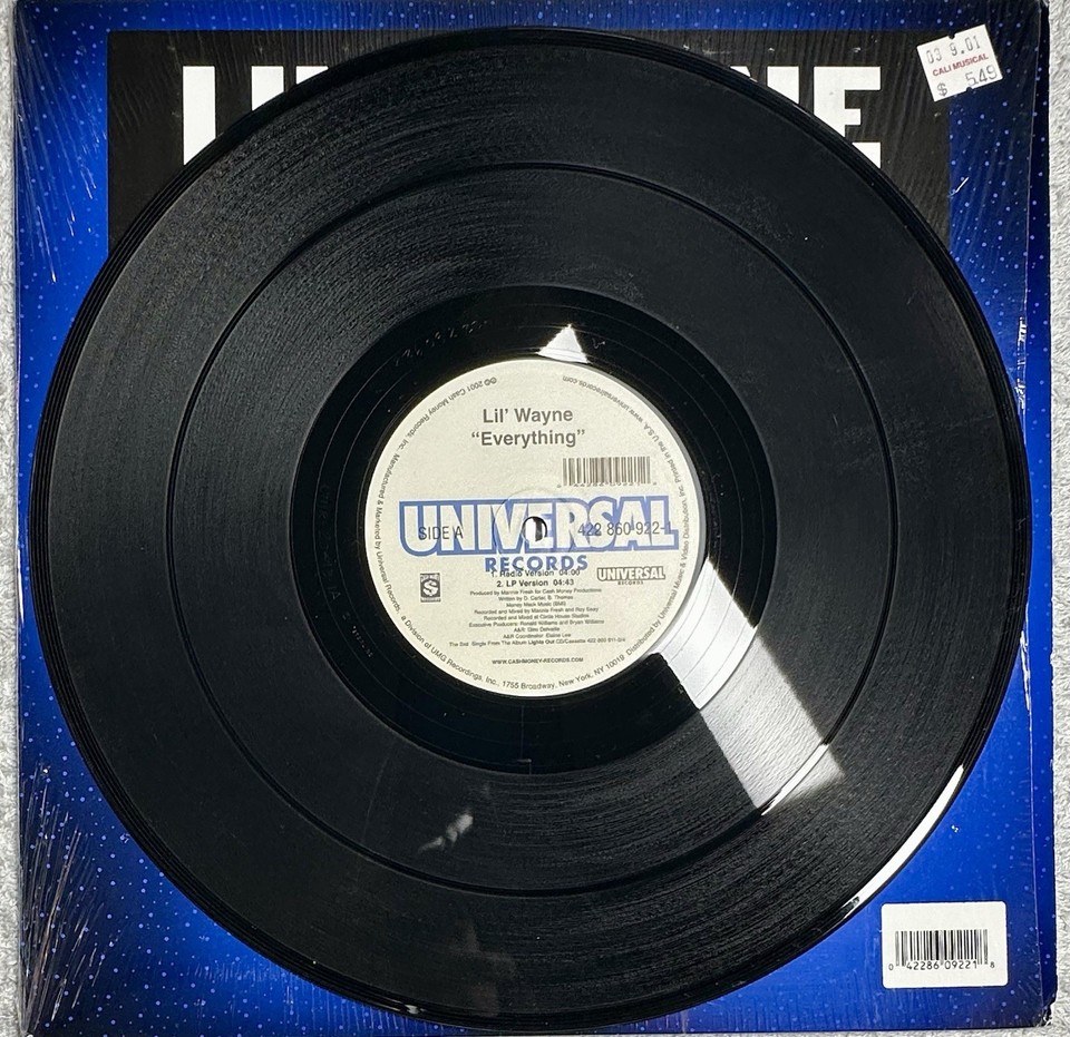 Everything by Lil Wayne (Vinyl, Cash Money Records, 2009) Hip-Hop Rap ...