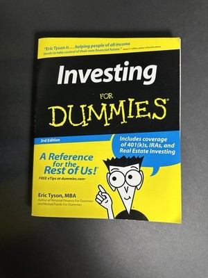 Investing for Dummies 3rd Edition Eric Tyson MBA Paperback Book | eBay