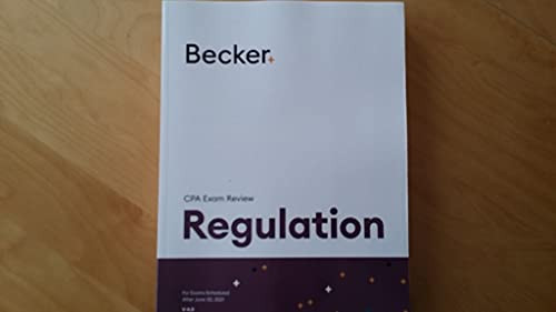 Becker CPA Regulation REG V40 - ACCEPTABLE 9781950713387| eBay