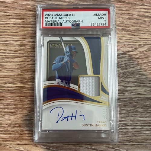DUSTIN HARRIS 2023 Panini Immaculate Baseball Material Autograph 25/99 ...