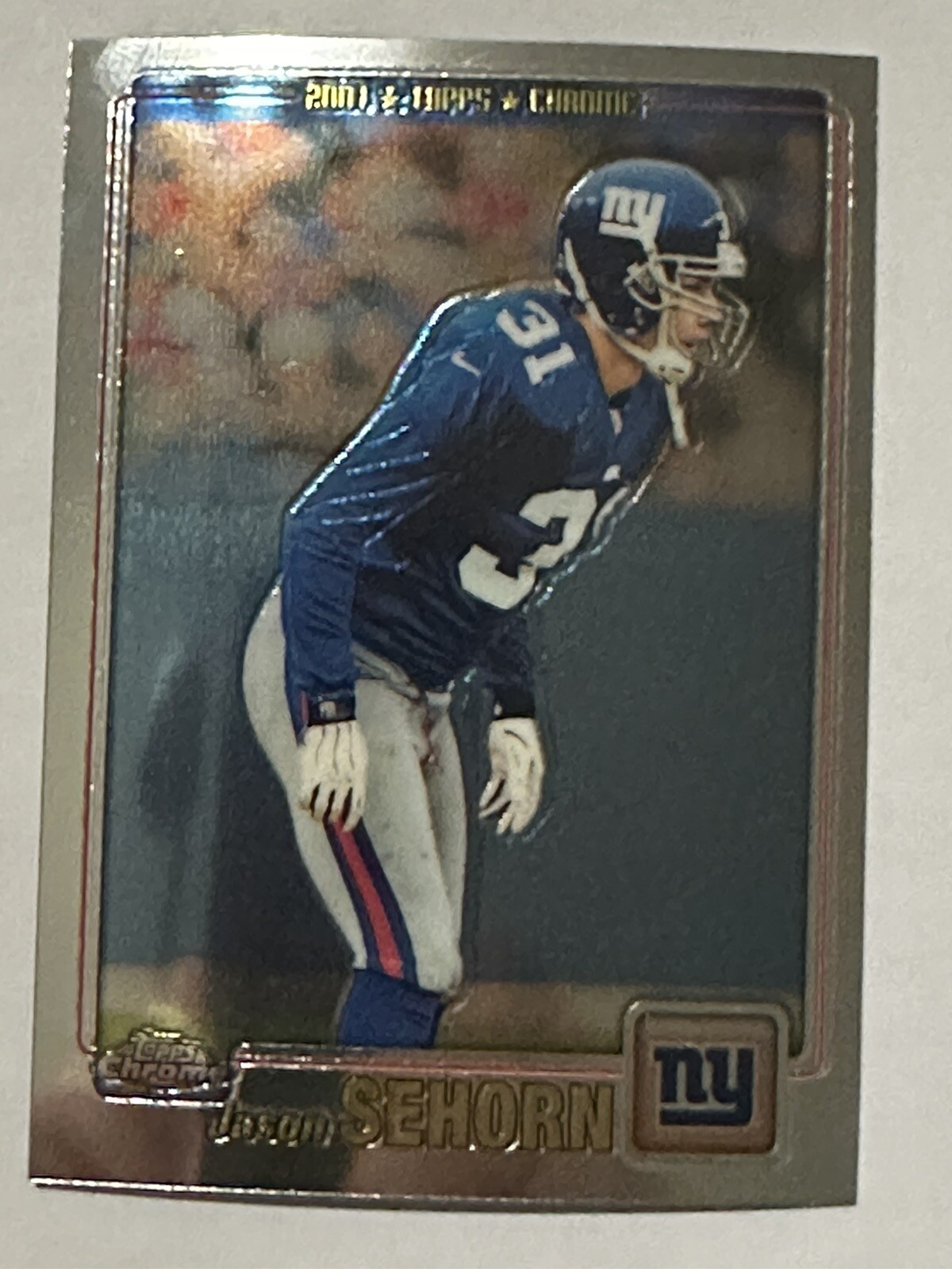 2001 Topps Chrome Football Card #133 Jason Sehorn | eBay