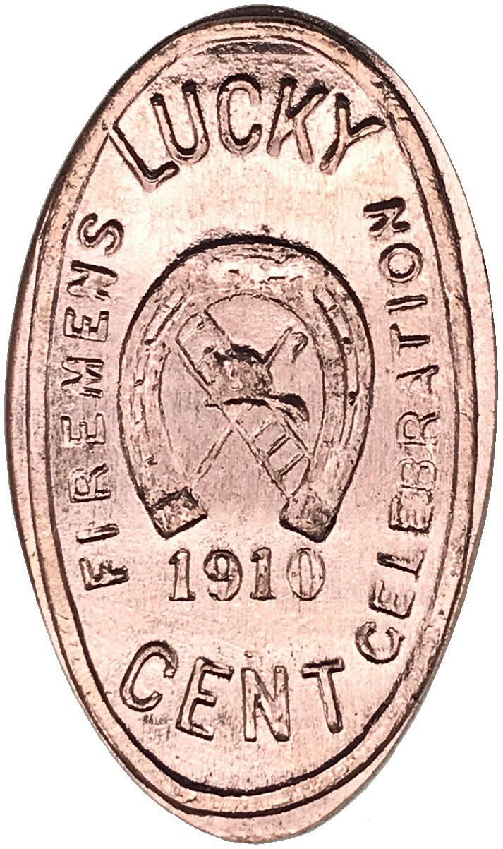 Lot of 10 Elongated Cents From Antique Press Including 9 Unlisted ...