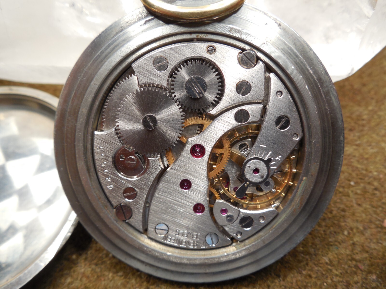 VINTAGE,HELBROS,OPEN FACE, POCKET WATCH 17J,,Sz16,,SERVICED,RAILROAD ...