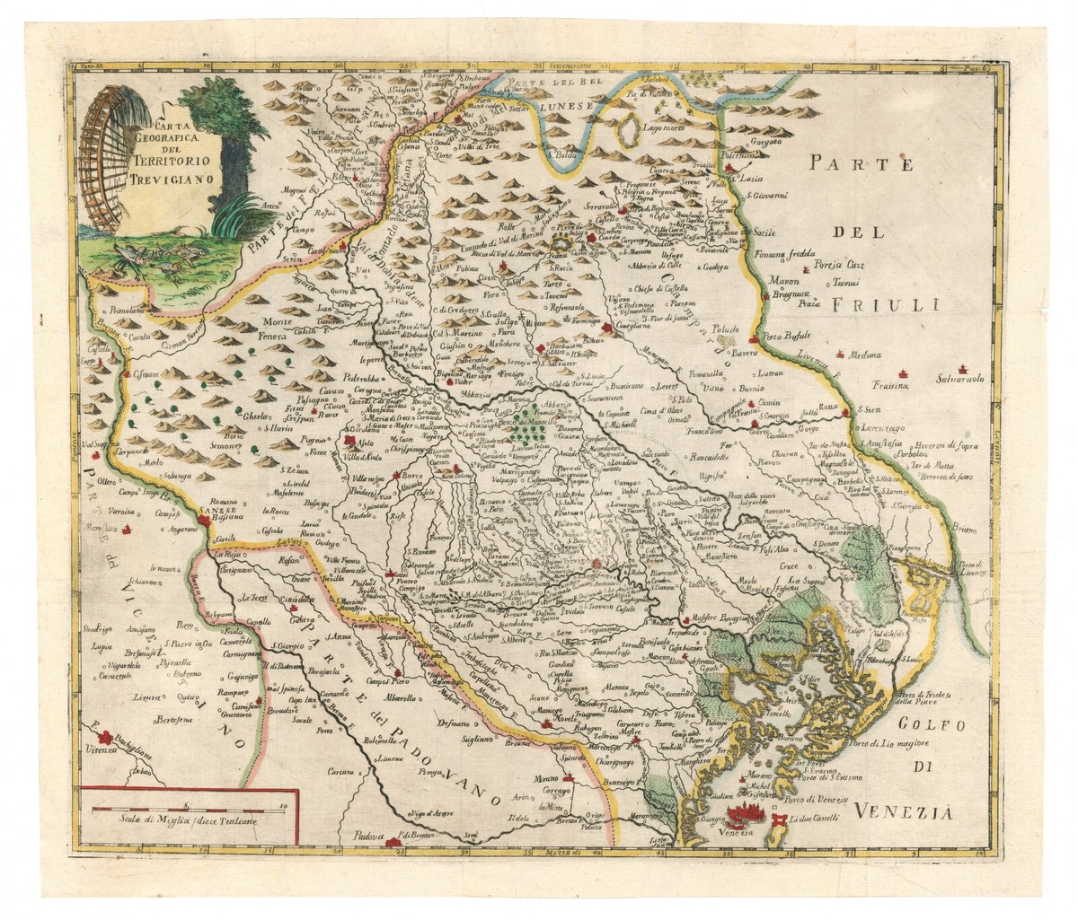 Bisarello Castelfranco Veneto Italy Map