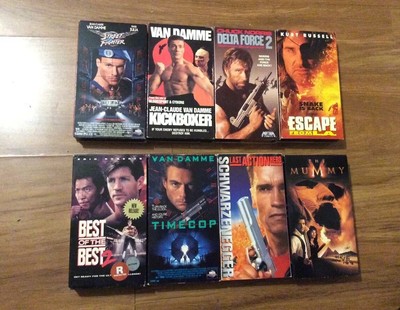 Lot VHS Hit Movies, Best Of The Best, Kickboxer, Street Fighter ...
