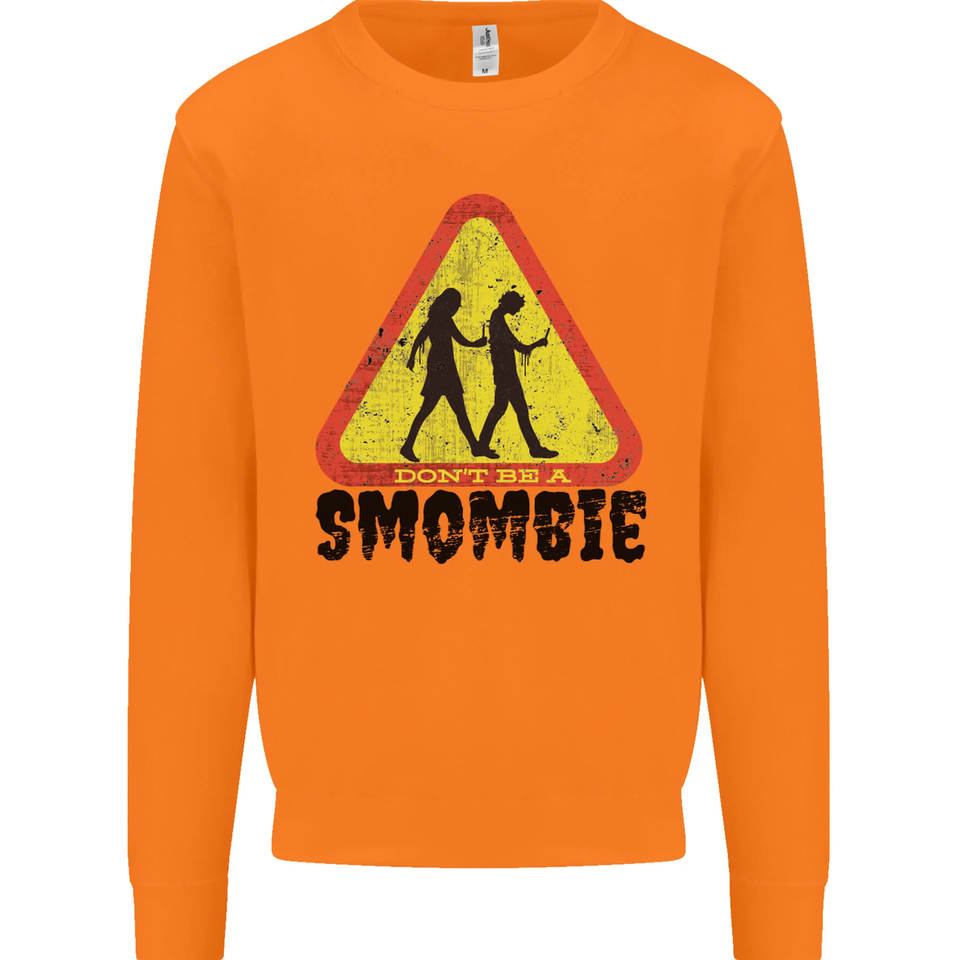 Smombie Antisocial Phone Smartphone Addict Mens Sweatshirt Jumper | eBay UK