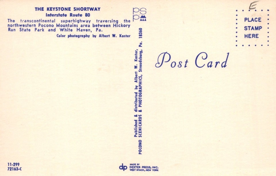 Keystone Shortway Pennsylvania Interstate Route 80 Postcard | eBay