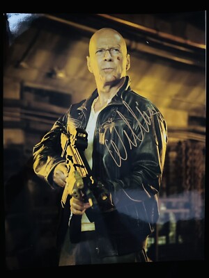 Bruce Willis Firmato Die Hard 11x14 Foto IN Cover Rare Signature. a ...