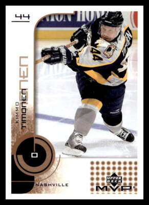 2002 Upper Deck MVP #100 Kimmo Timonen Nashville Predators | eBay