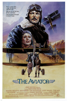 THE AVIATOR movie poster christopher REEVE rosanna ARQUETTE airplane ...