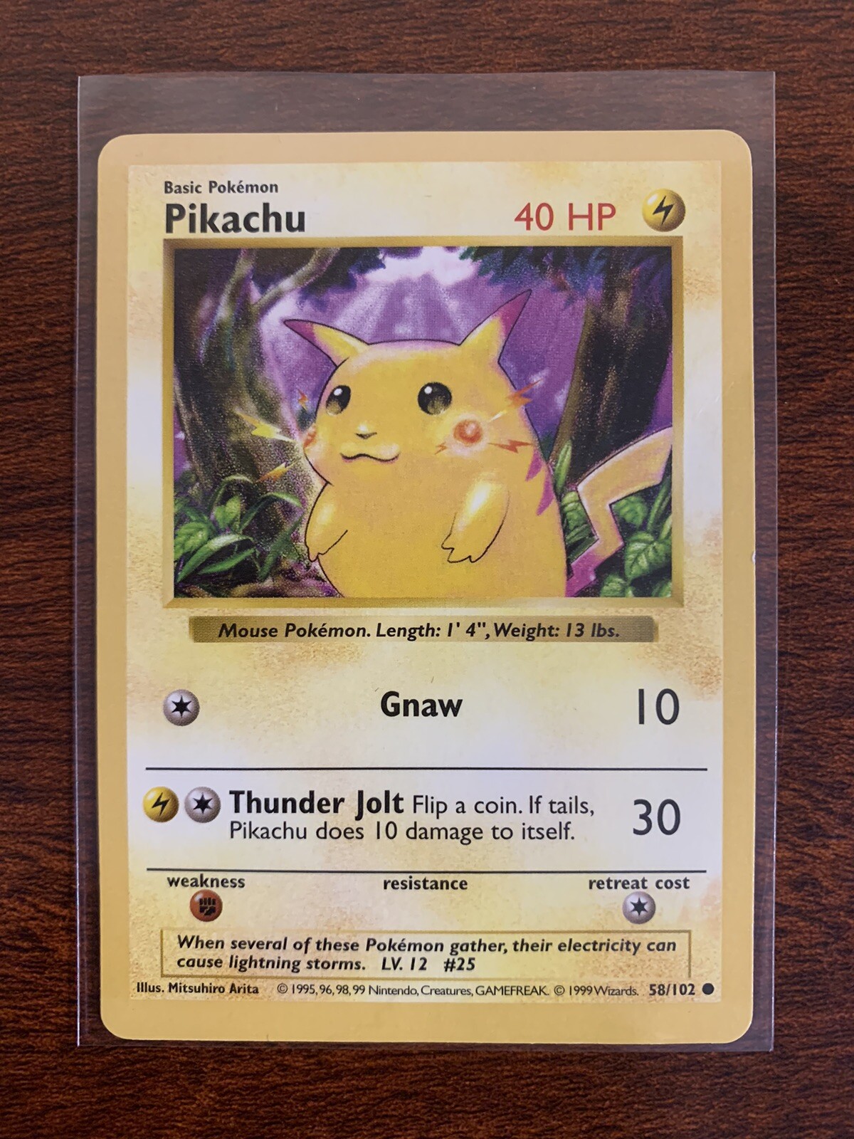 Pokemon 1999 Red Cheeks Pikachu 58/102 Shadowless See Photos | eBay