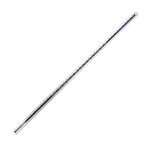 1 Metre Steel Rule Aluminium Ruler Metal Yard Stick Meter Ruler Inches ...