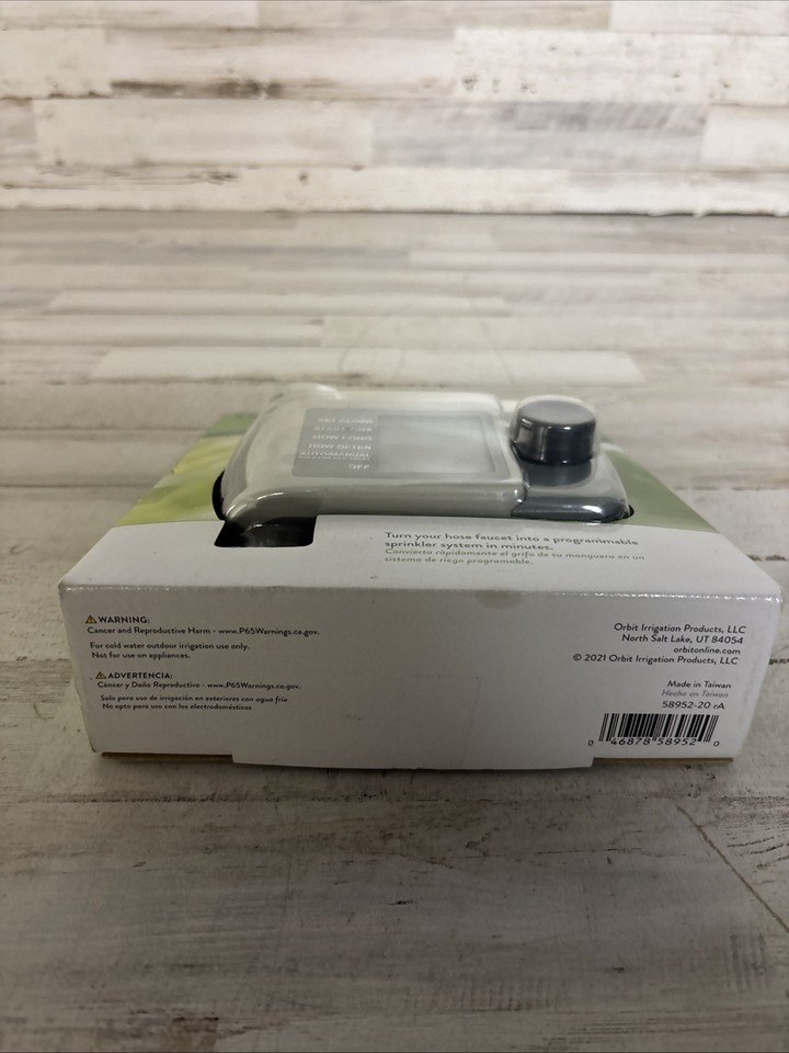 Orbit 1 Output Port Stationary Digital Hose End Timer Digital Display ...