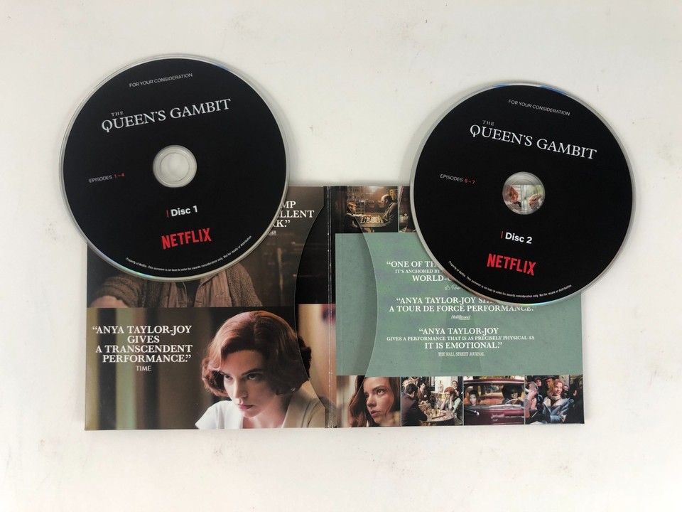 Queens Gambit FYC promo DVD 2-Disc Set Anya Taylor -Joy & Joy Bill Camp | eBay