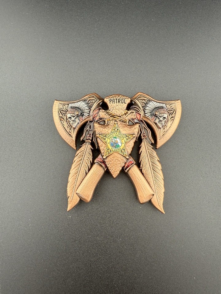 🔥Polk County Sheriff’s Office Tomahawk Challenge Coin! Cooper Variant ...