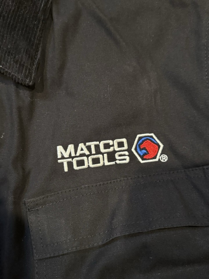 Vintage MATCO Tools Work Jacket Berne Insulated Black Carhartt Style L ...