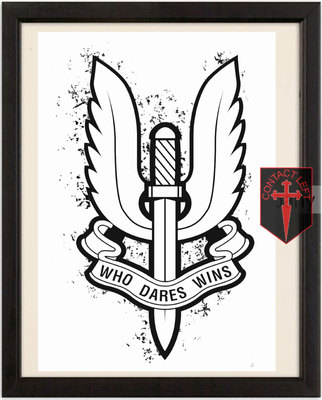 SAS Winged Dagger High Quality A4 Poster ( Special Forces Marines Para ...