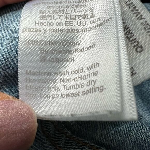 Rivet & Thread blue jeans straight leg size 25 button front | eBay