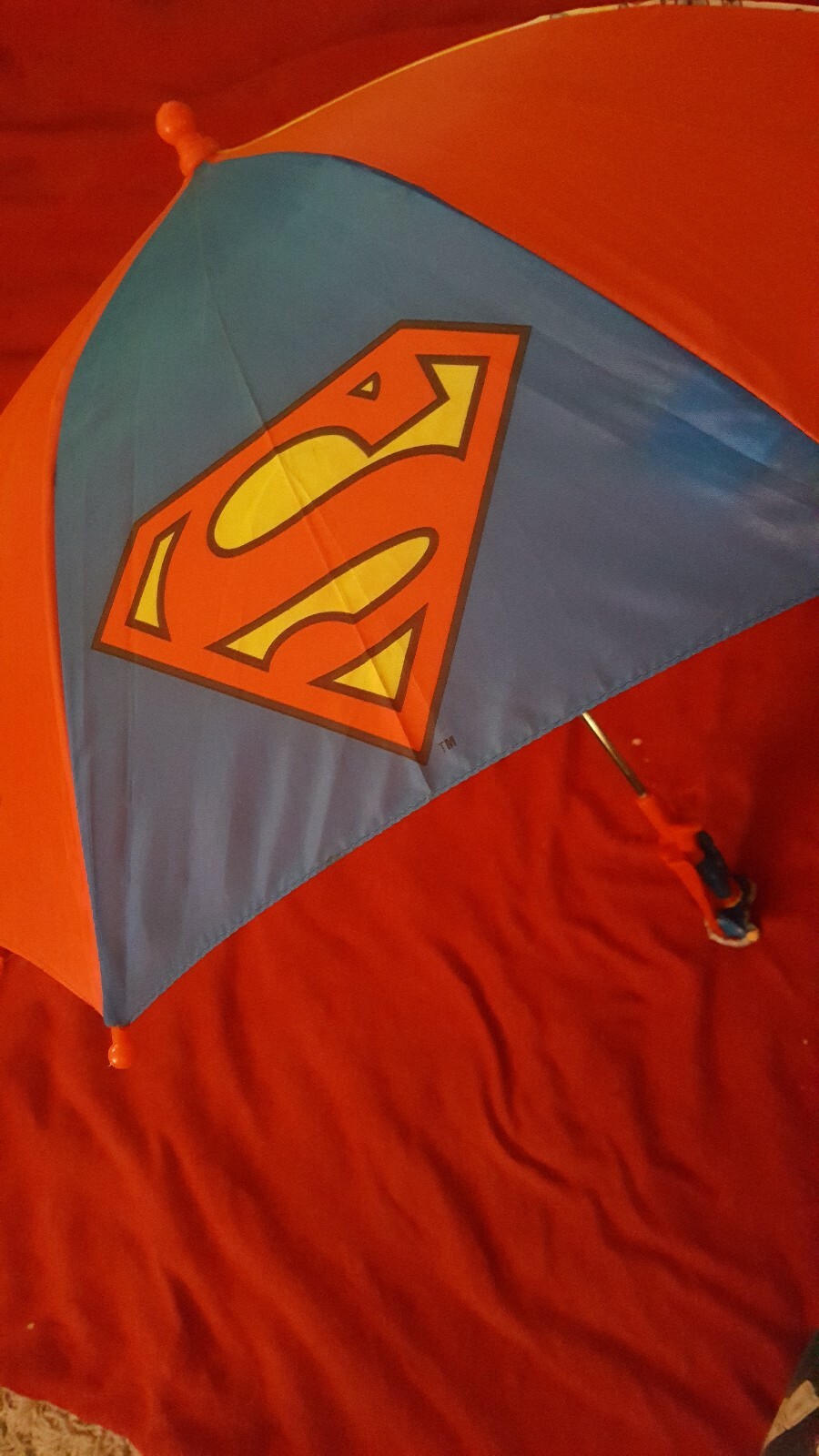 VINTAGE Kids Superman Umbrella DC comics - Gem