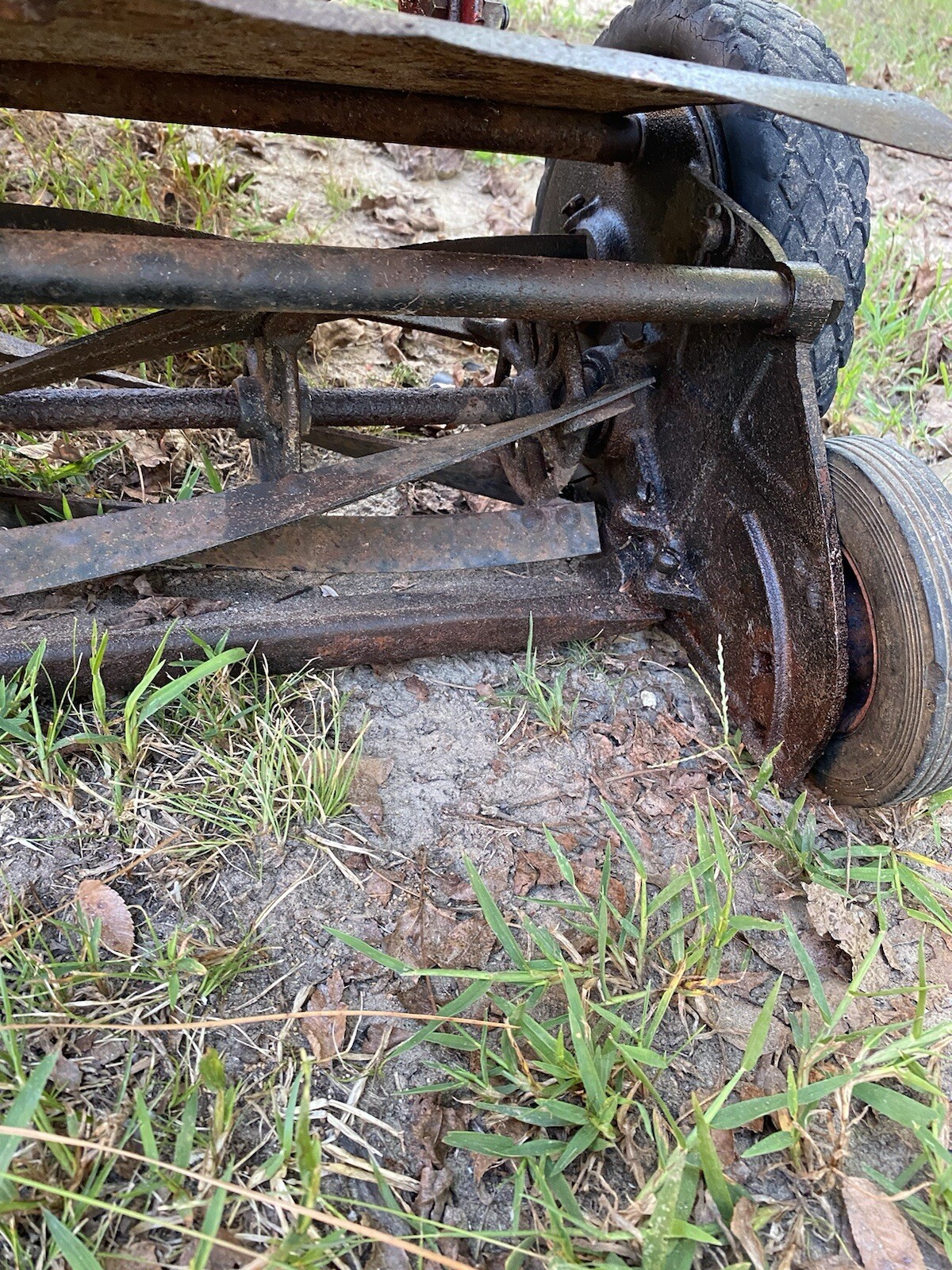 vintage antique mower Reel Mower Brewer Cycle Trike 3 Wheel Mower ...