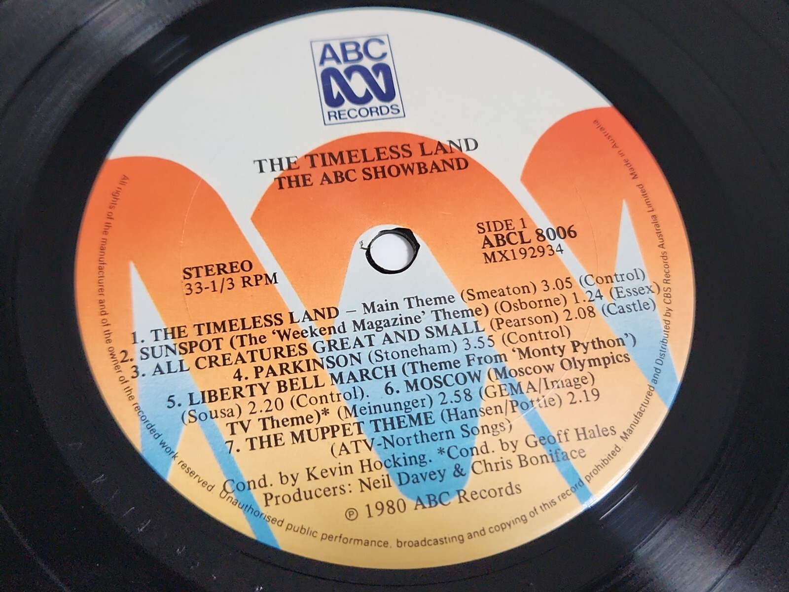 THE ABC SHOWBAND - 'The Timeless Land' 12" Vinyl LP Record 1980 AUST. PRESSING | eBay Australia