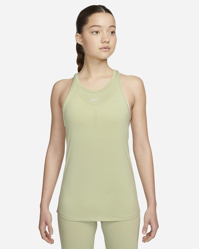 Women's Nike Dri-FIT One Luxe Slim Fit Tank Olive Aura Size XXL DD0595 ...