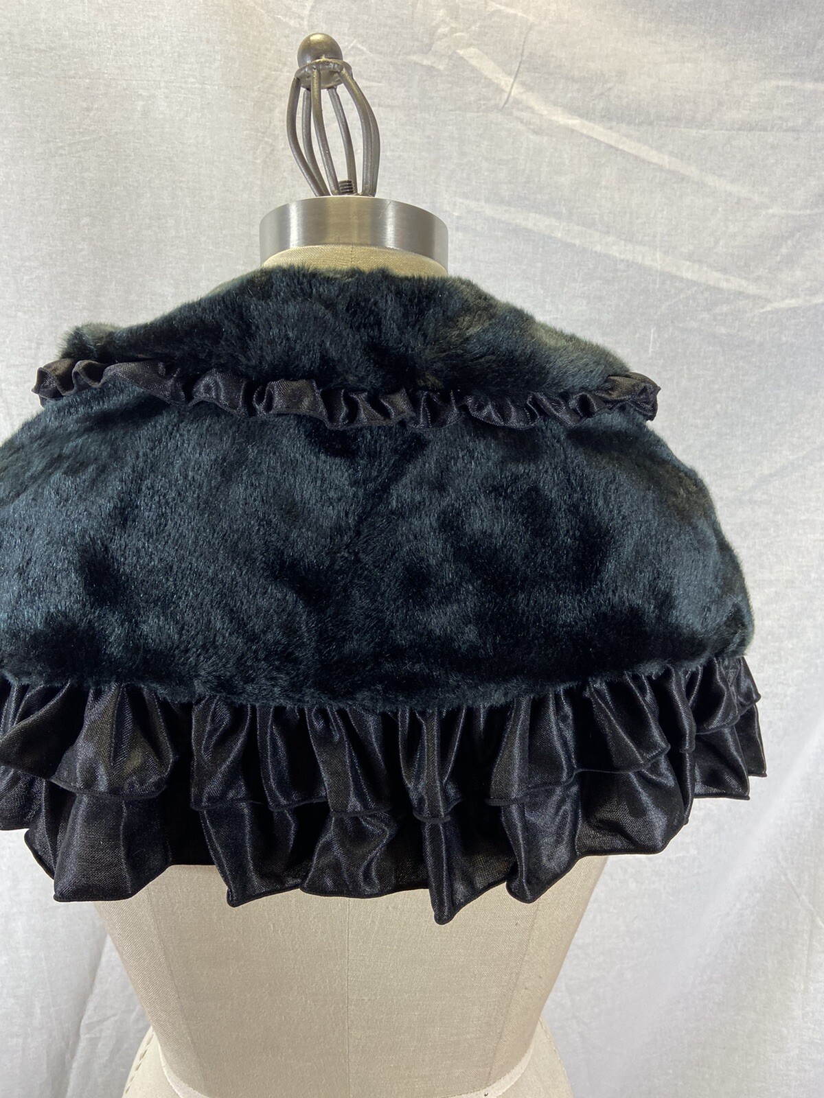Cape Black Short ruffled cape by Leg Avenue | eBay