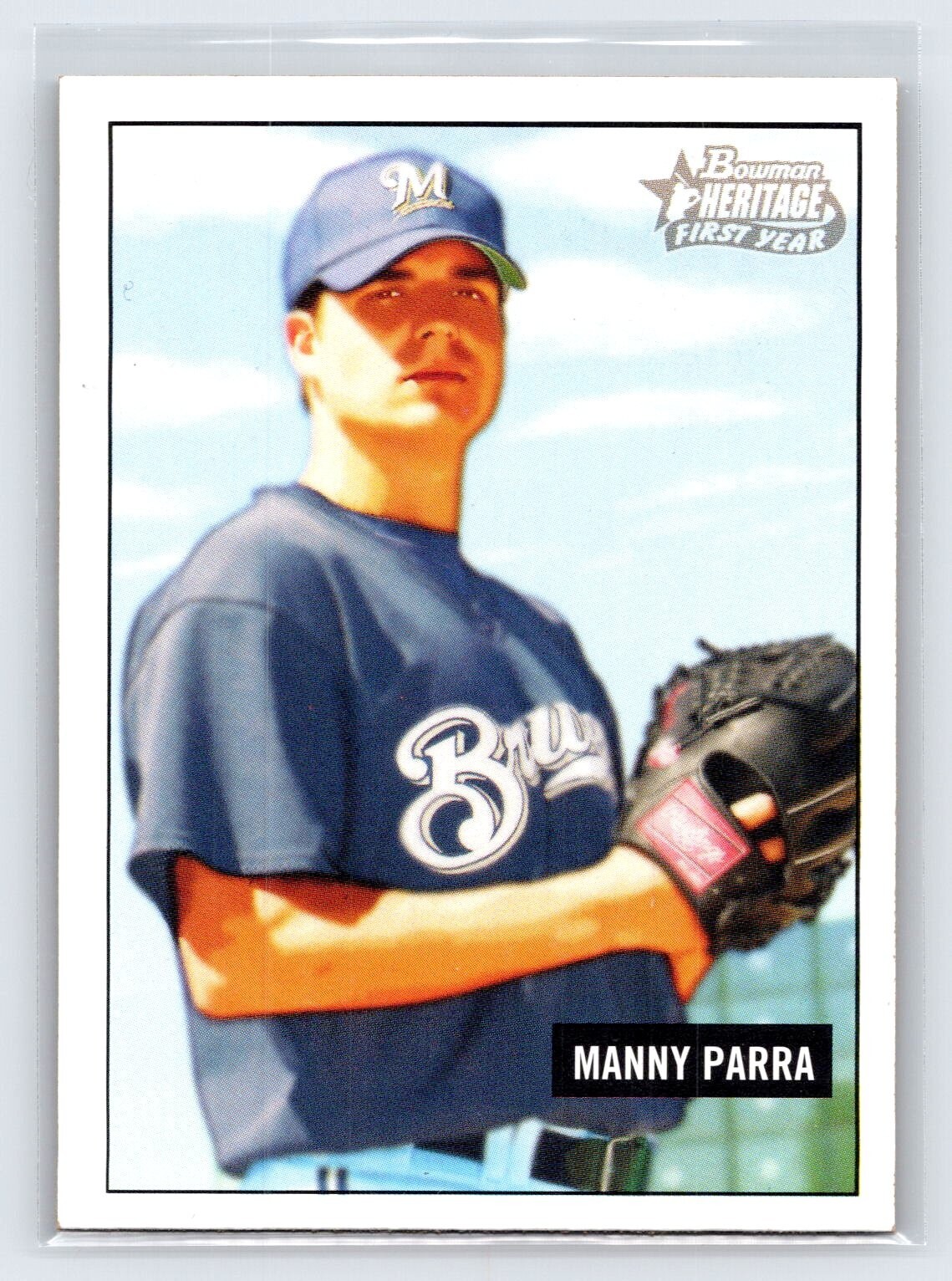 MANNY PARRA 2005 Bowman Heritage First Year Rookie #209 Milwaukee ...