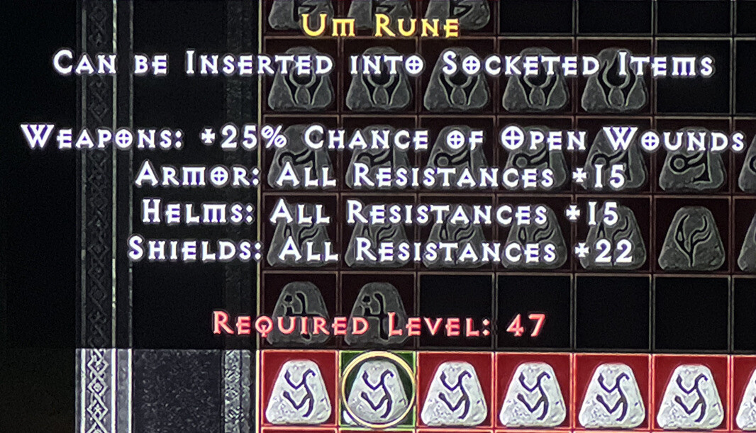 Diablo 2 Resurrected NON-LADDER S2 - Um Runes (2) - XBOX SC Only | eBay