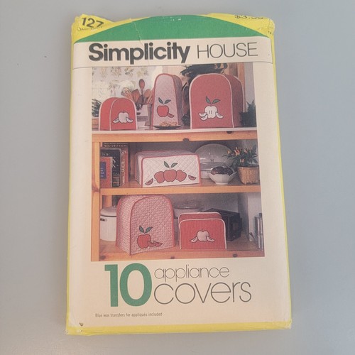 Simplicity House #127 Sewing Pattern 10 Appliance Covers Apple Vintage ...