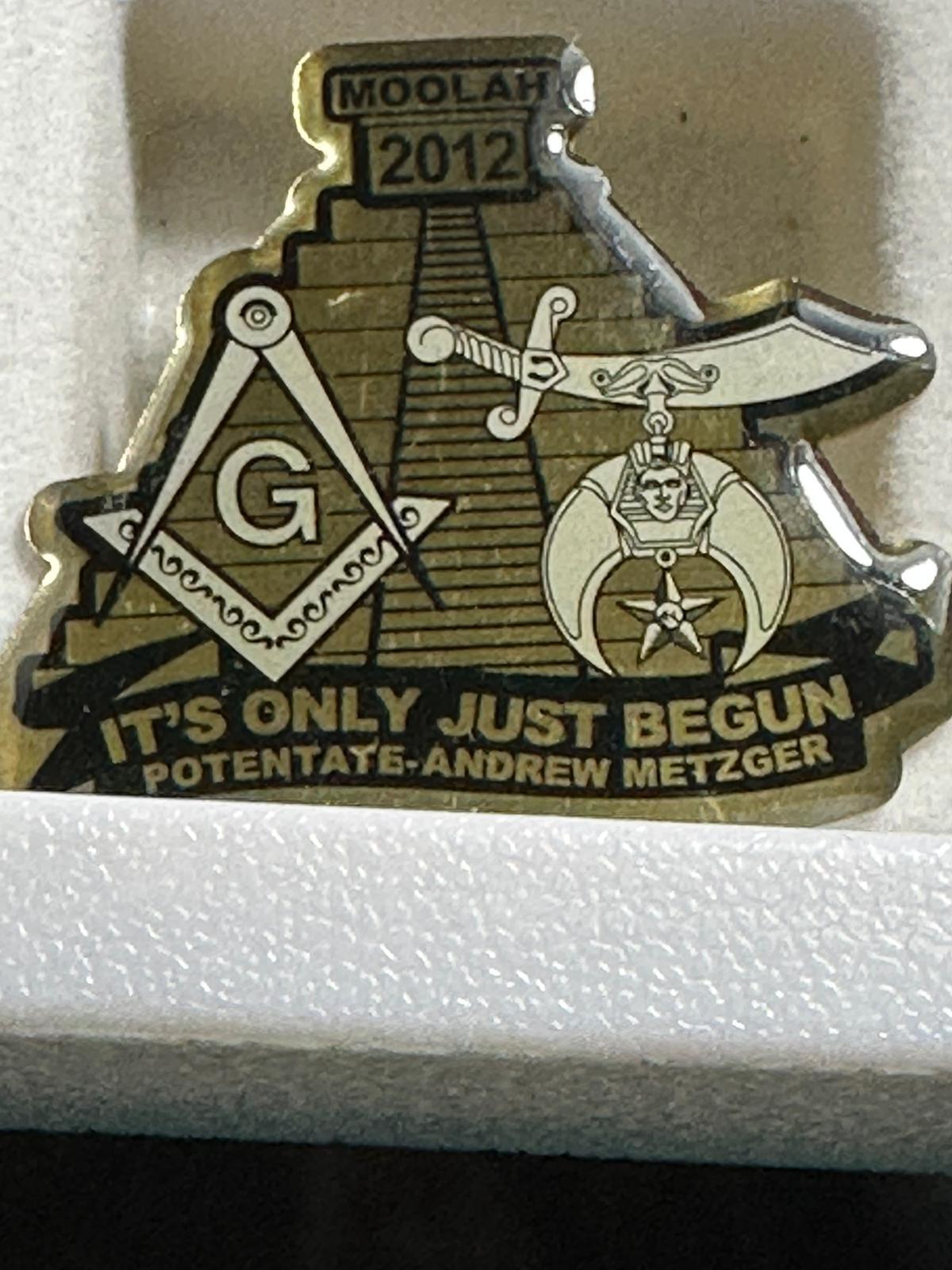 MOOLAH 2012 ITS ONLY JUST BEGUN Potentate Andrew Metzger Vintage Tack ...