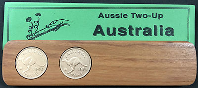 1964 Aussie Two-Up Game set with original or replica pennies. Anzac Day ...