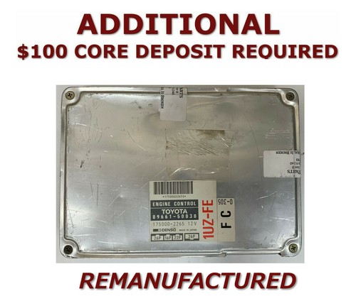 REMAN 90 91 92 93 Lexus LS400 Engine Computer ECM ECU PCM 89661-50030 ...