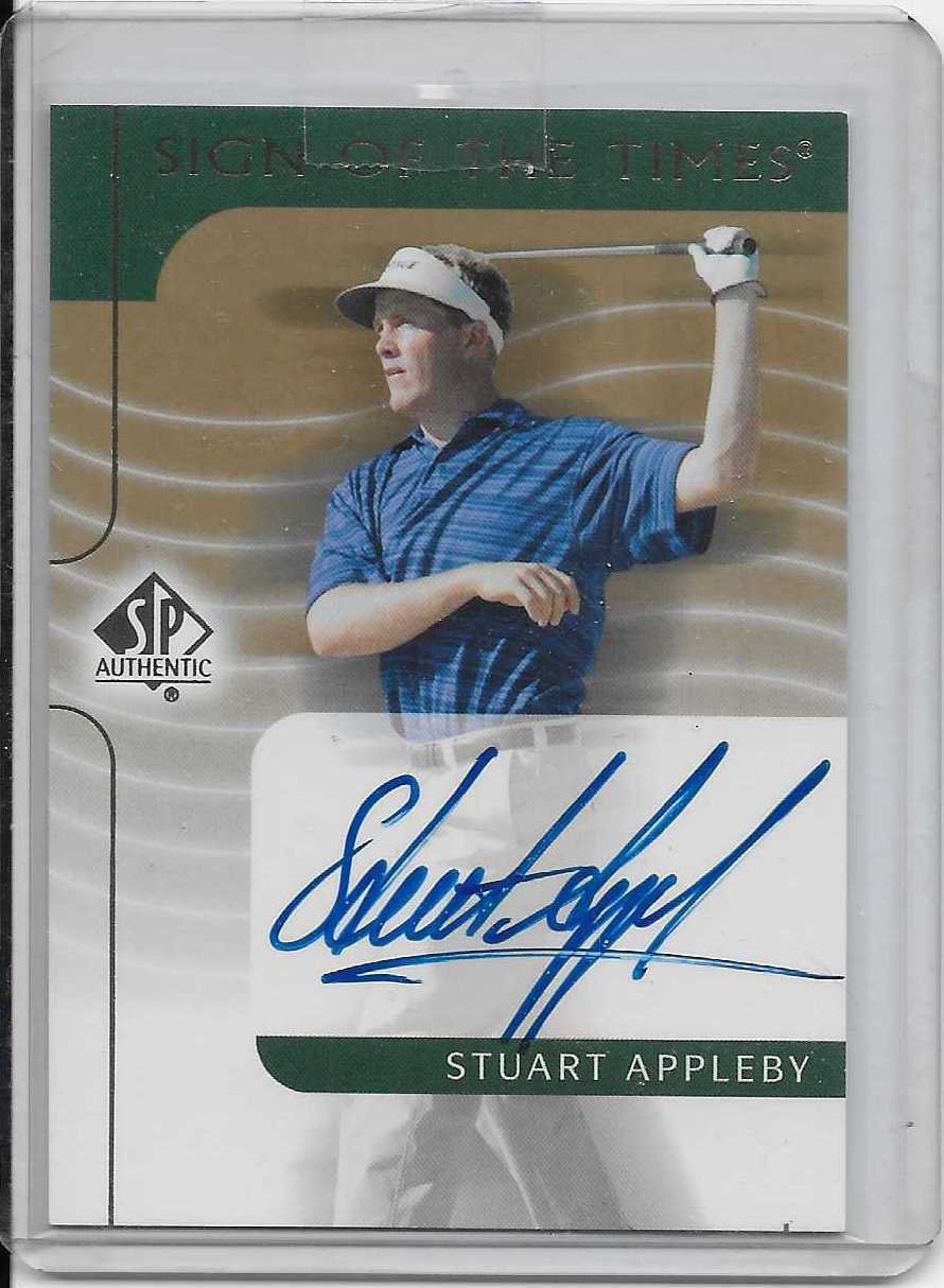 2003 SP AUTHENTIC SIGN OF THE TIMES STUART APPLEBY #SA | eBay