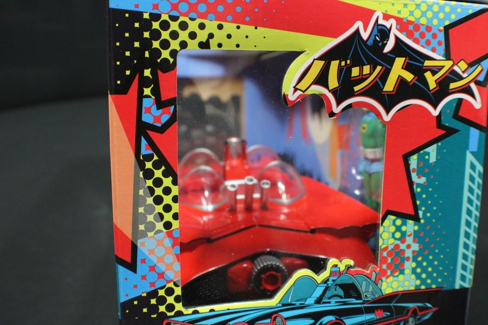 A Funco Limited Edition DC 1966 Series Red Batmobile With Posable ...