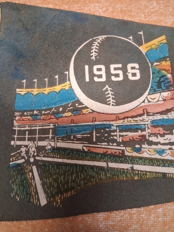 Rare 1956 Brooklyn Dodgers National League Champions Pennant | eBay