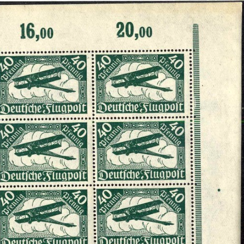 DR Infla Bogen Mi. 112 Platte 1 mit Plf. postfrisch ** | eBay