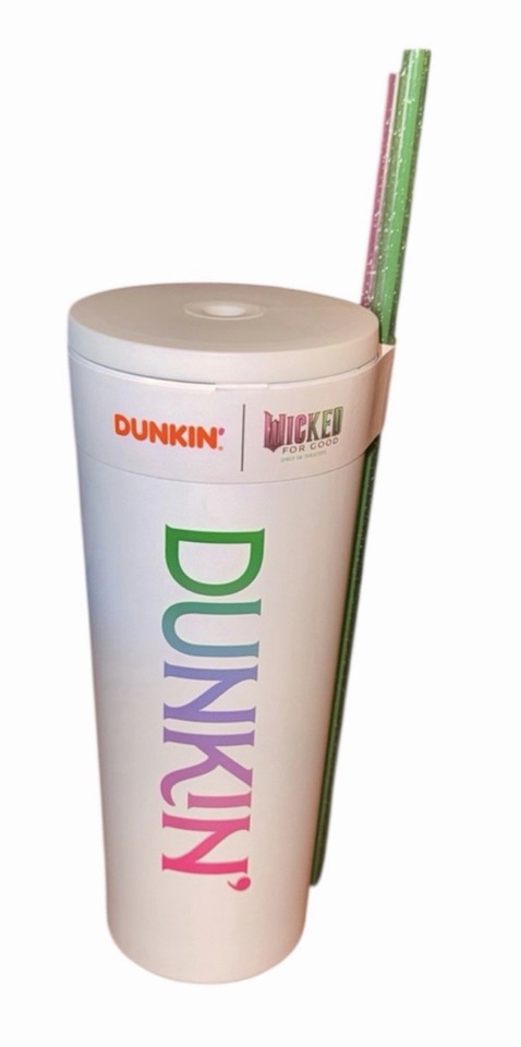 Dunkin Donuts Wicked Limited Edition Tumblr with Two Straws New | eBay