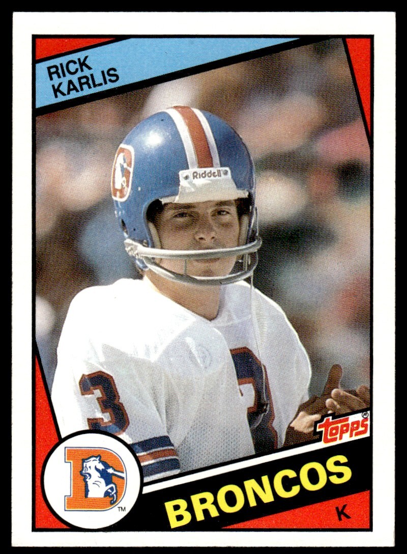 1984 TOPPS RICH KARLIS B DENVER BRONCOS #66 | eBay