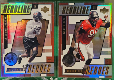 (2) Card 2000 Upper Deck Headline Heroes WARREN SAPP RICKY WATTERS Lot ...