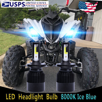 For Yamaha Raptor 700 700R 2006-2018 - 8000K LED Headlights Bulb Hi Low ...
