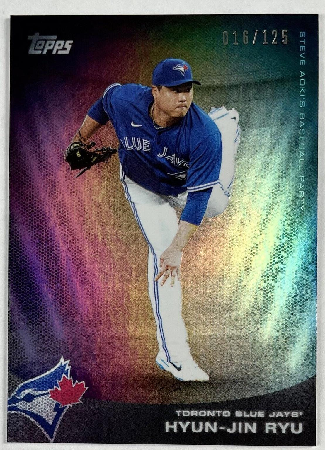 2022 Topps X Steve Aoki - Hyun-Jin Ryu #33 Silver Glitter Blast /125 ...