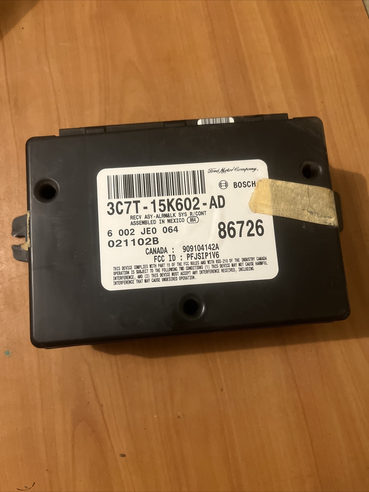 ** OEM 03-07 FORD F250 F350 KEYLESS ENTRY MODULE ANTI THEFT 3C7T-15K602 ...