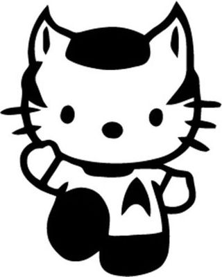 Decal Vinyl Truck Car Sticker - Hello Kitty Star Trek Spock | eBay