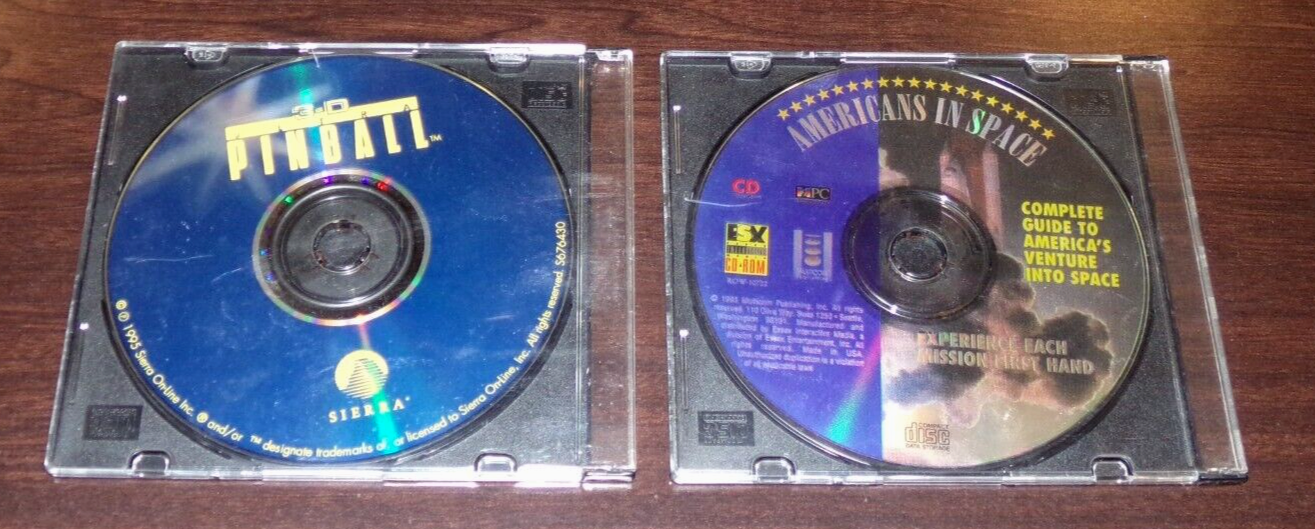 3D Ultra Pinball Sierra PC Compact Disc Game Americans In Space CD Rom ...