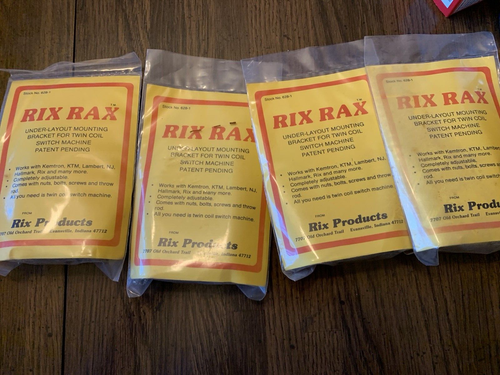 Rix Rax 628-1 Under-layout Mounting Bracket for Twin Coil Switch Machines - Four | eBay