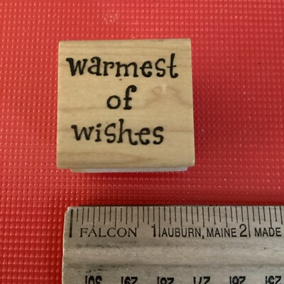 K2, Northwoods Rubber Stamps, “ Warmest Of Wishes” | eBay