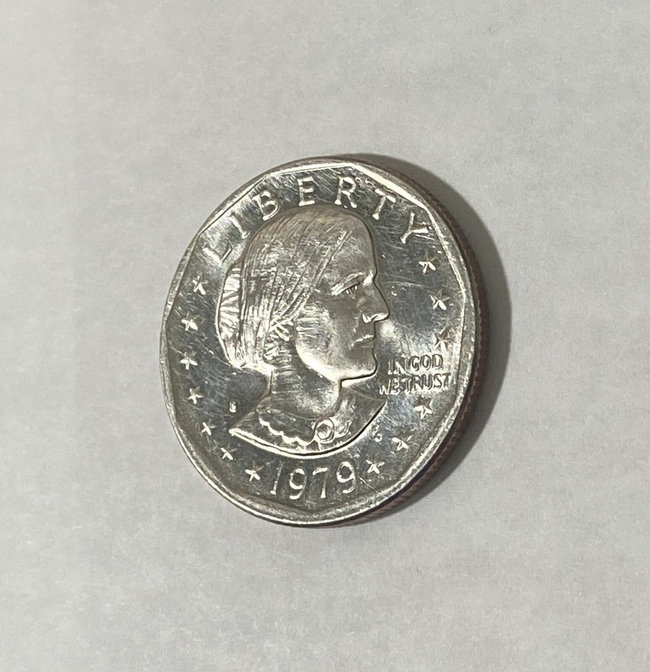 RARE, ERROR 1979 S Susan B. Anthony Dollar Type 1 Filled In Mint Error ...