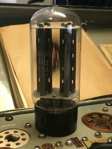 5U4GB TESTED STRONG on TV7 64/40 160% Vacuum Tube NOS Valve GE 5AS4A ...